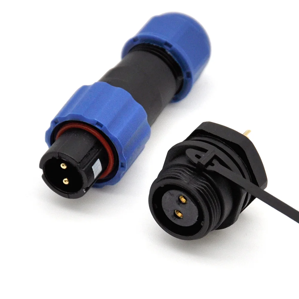 Industrial Threaded Plastic Connector Male M13 Ip68 Waterproof ...