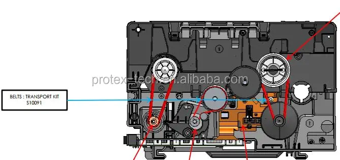 Evolis S10091 O-ring Belts Transport Kit Module For Zenius Primacy ...