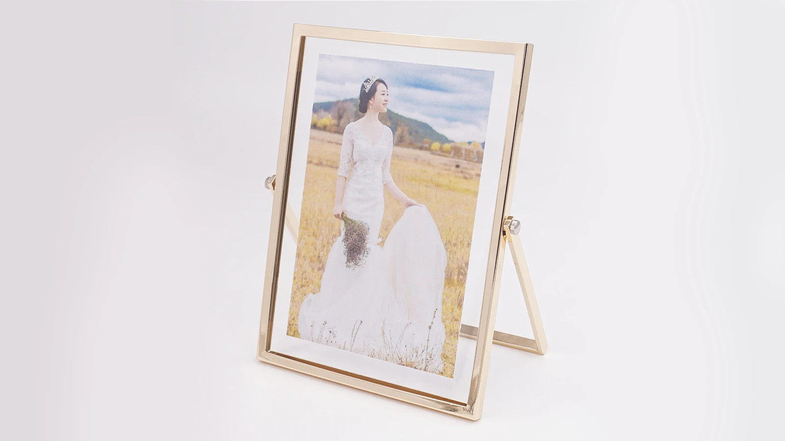 Metal Black Photo Frames Modern Concise 4in 6in 7in Photos Use Glass ...