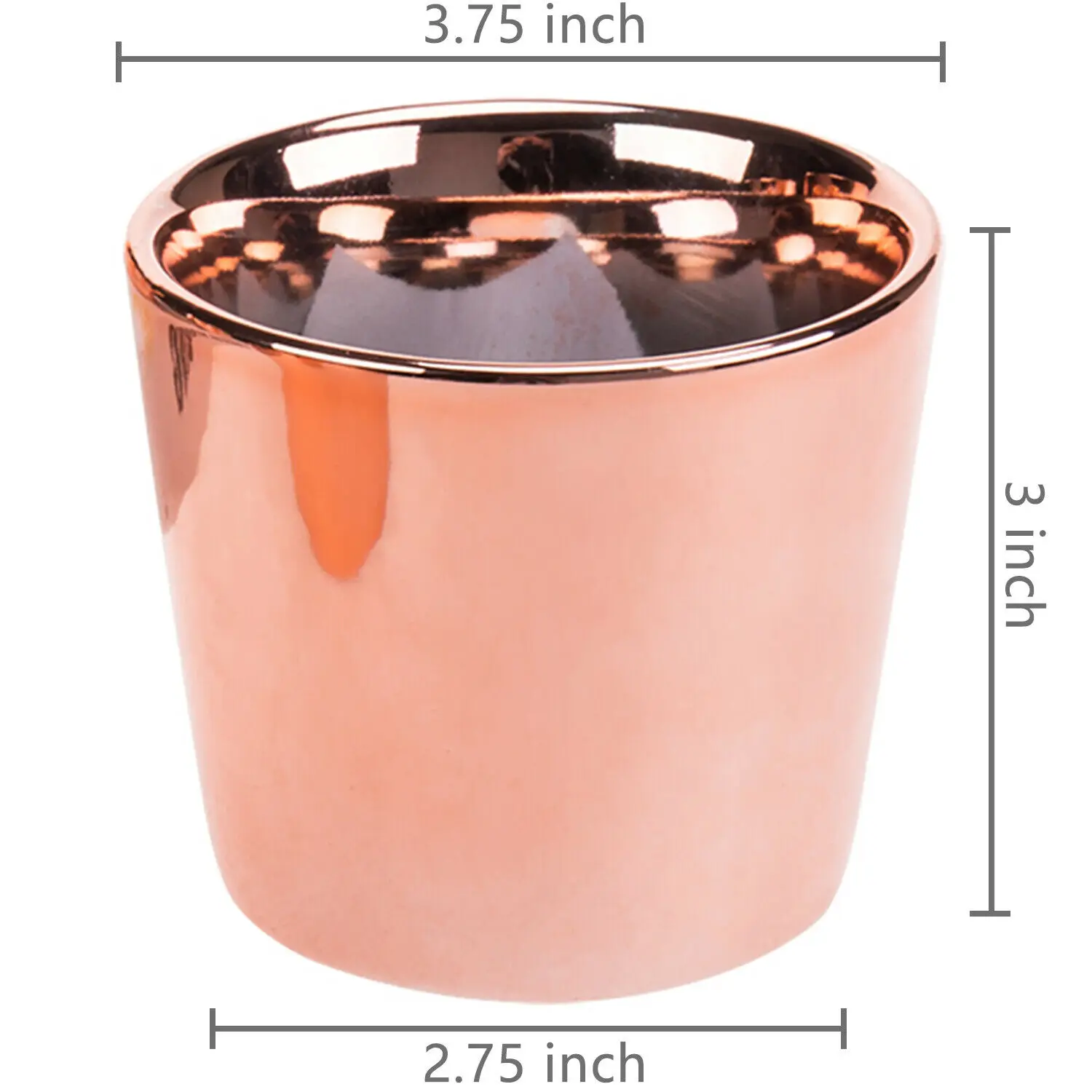 Modern Electroplating Ceramic Flower Arrangement Round Vase Base Indoor ...