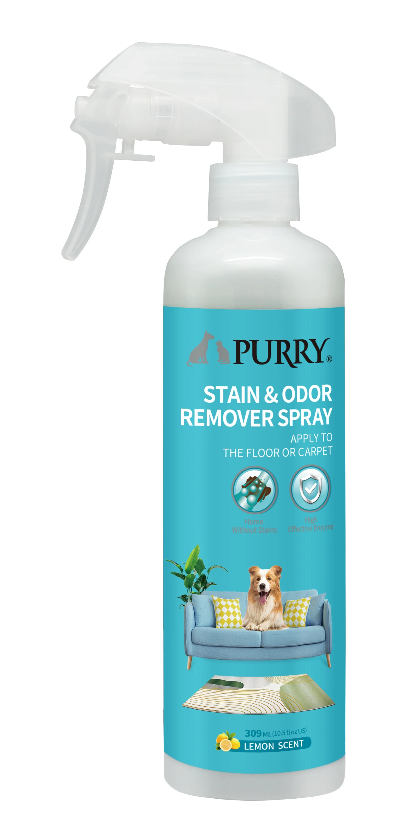 PURREY Stain & Odor Remover Spray - Safe & Sustainable