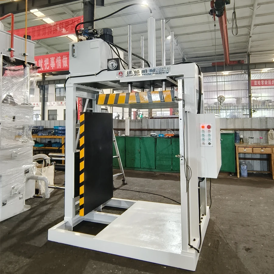 Waste Paper Baling Guide Frame Hydraulic Press Carton Compression Baler ...