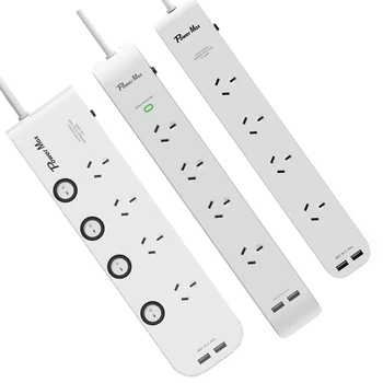4 Outlet Surge Protected Power Strip With Usb Port Master Switched ...