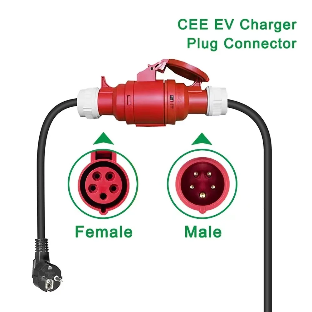 Electric Vehicle European Standard Plug To Cee Power Female Plug ...