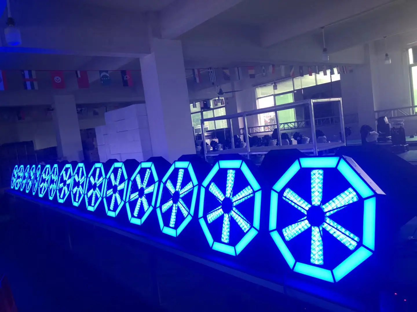 Grace RGB Whirlwind Fan LED Background Wall Stage Light