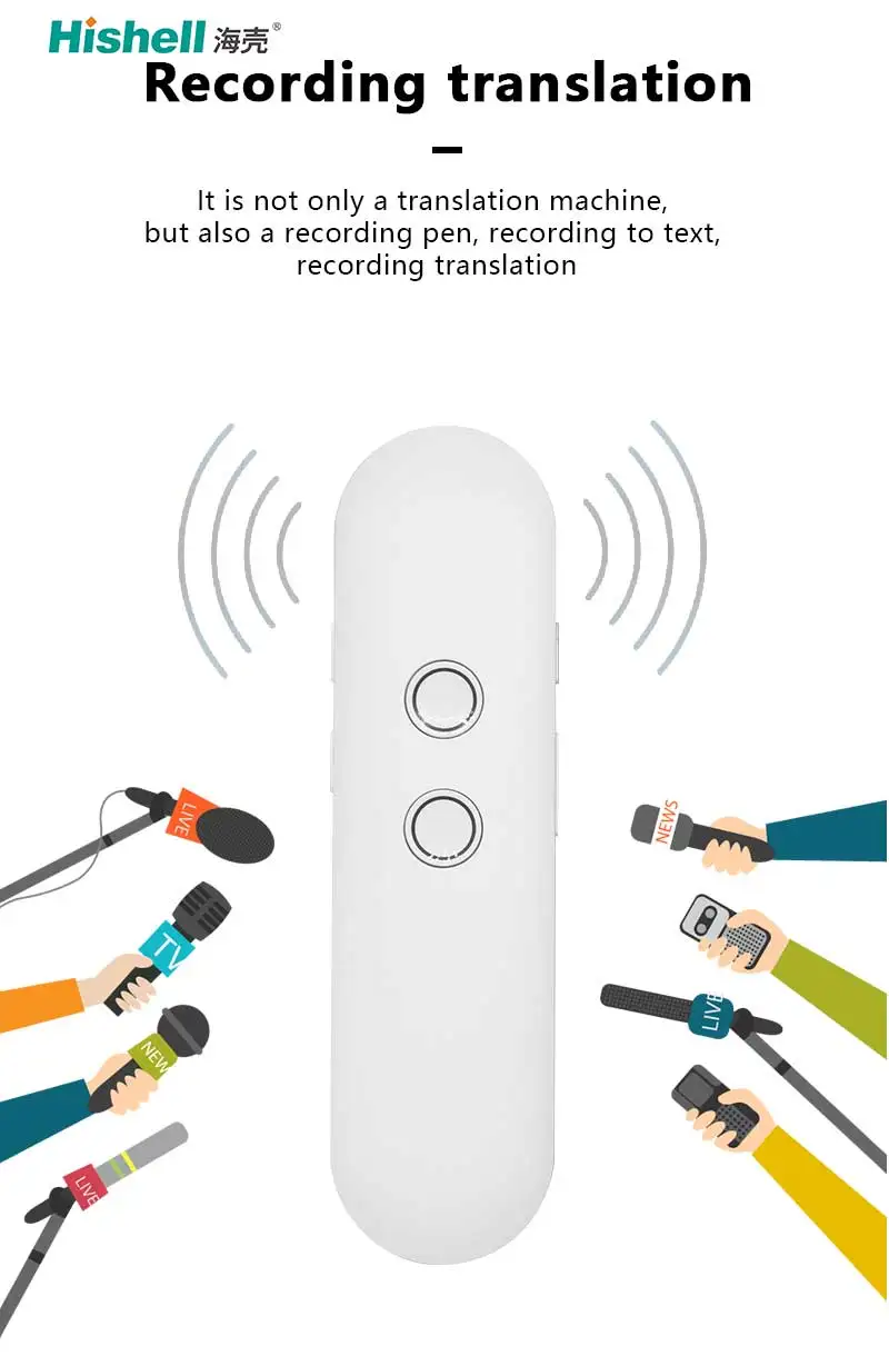 Handheld Smart Voice Translate Stick Smart Translation Stick Translator ...