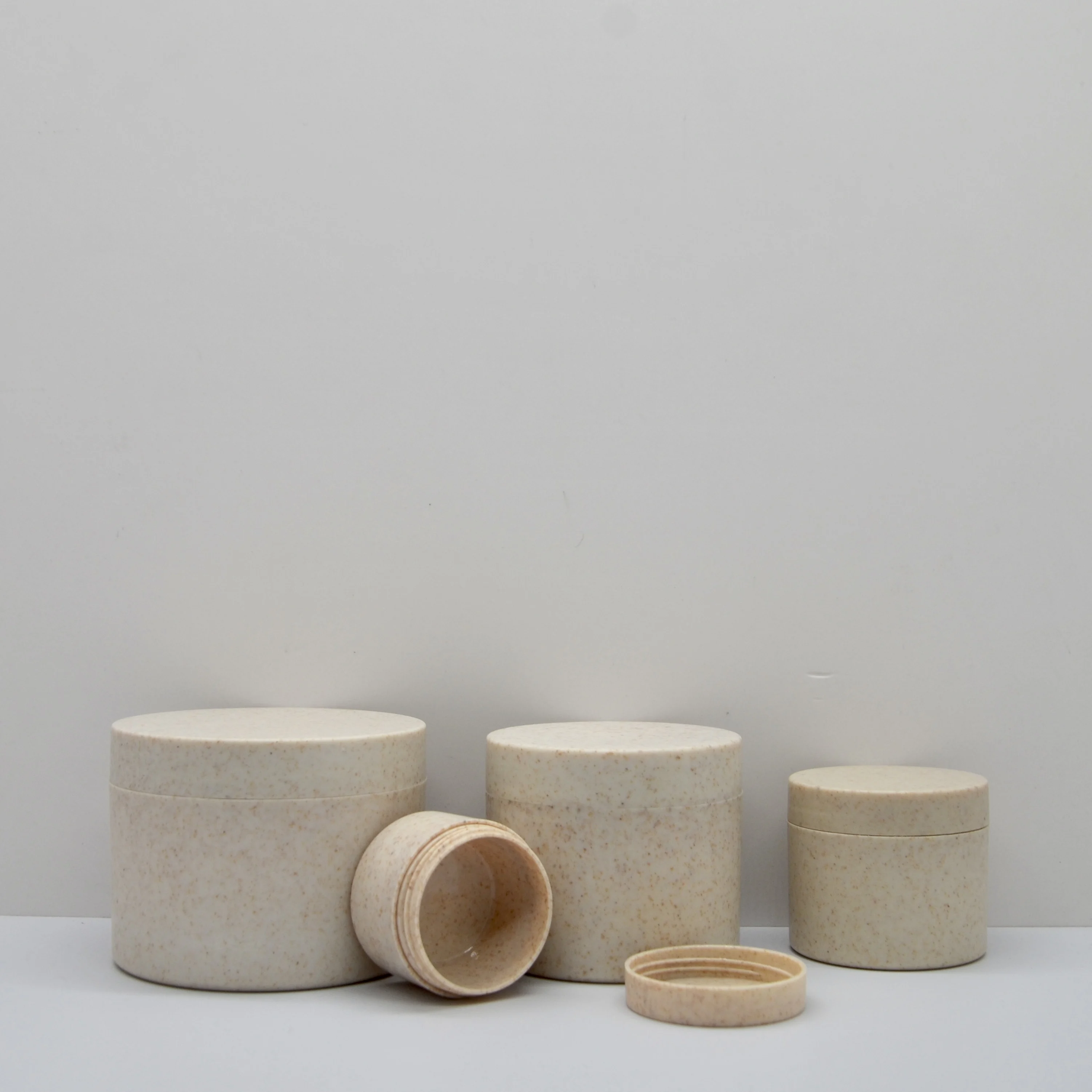 Eco-friendly Wheat Straw Jars - Versailles Cosmetic Packaging