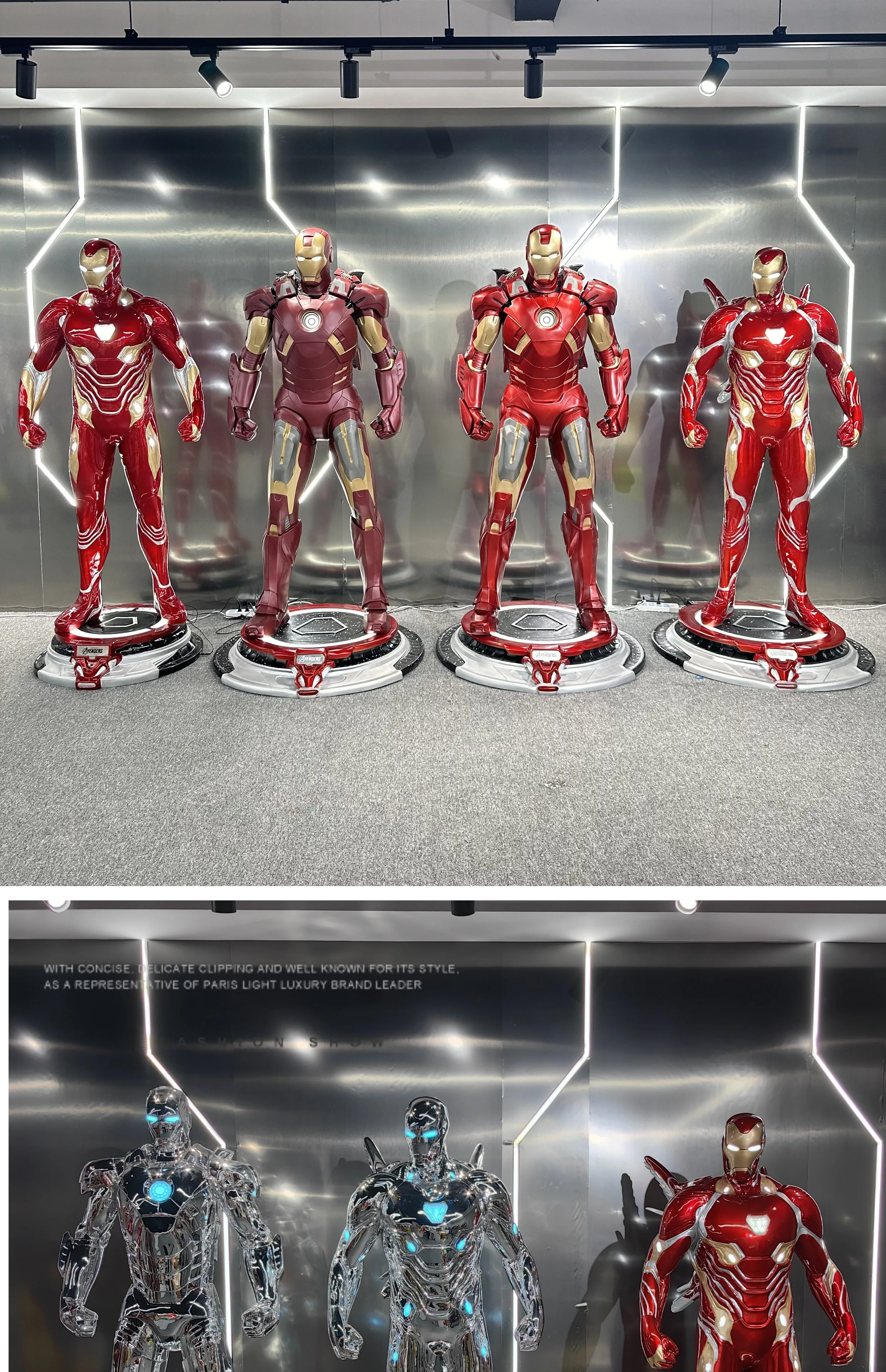 Iron Man MK50 Anti-Hulk Armor - Lifelike Resin Sculpture