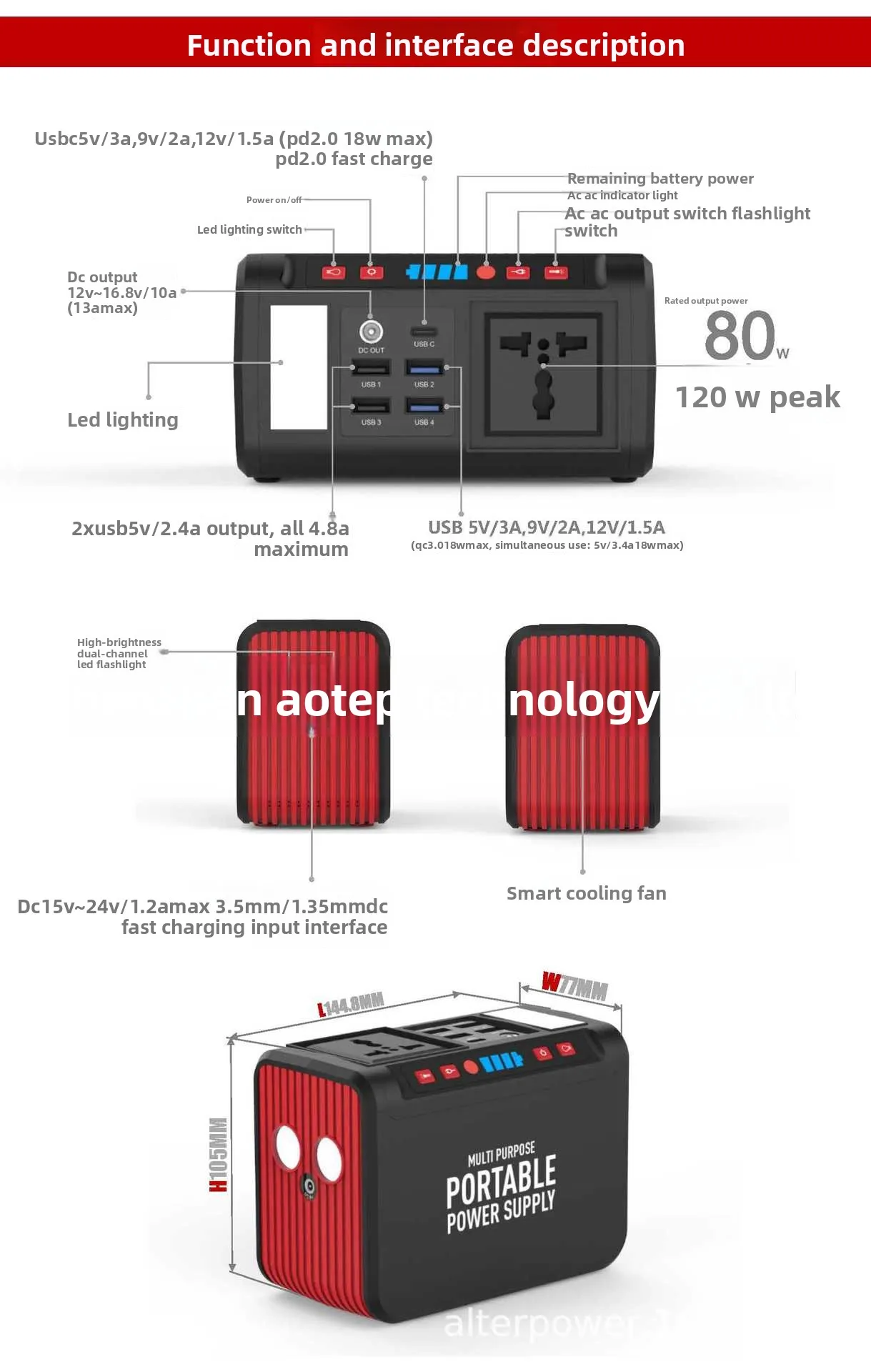Portable 1000W MPPT Energy Storage Controller Pure Sine Wave Inverter ...