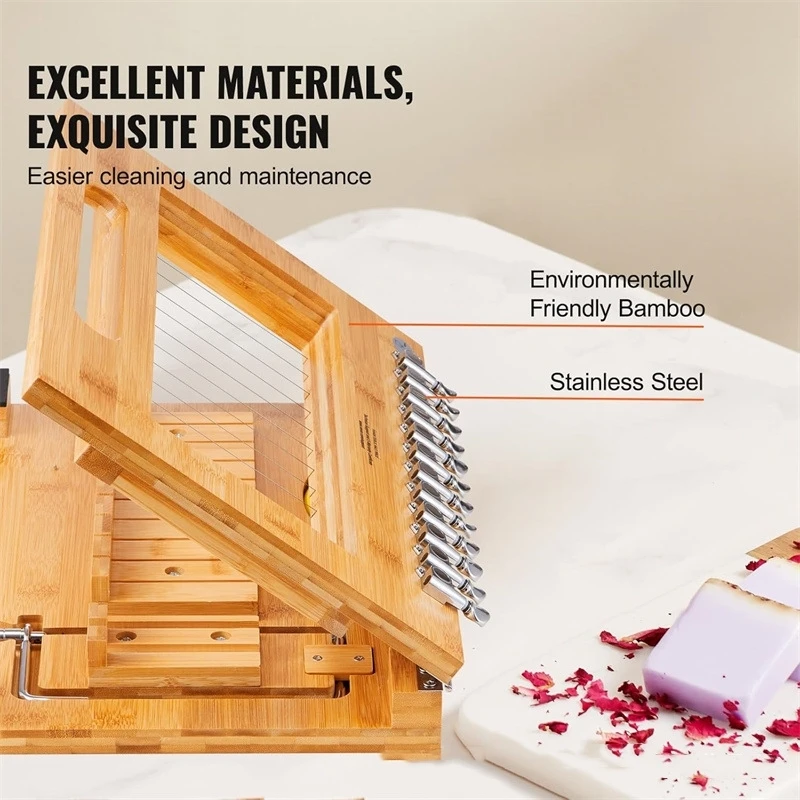 Border Bamboo Collapsible Bread Slicer - Multifunctional