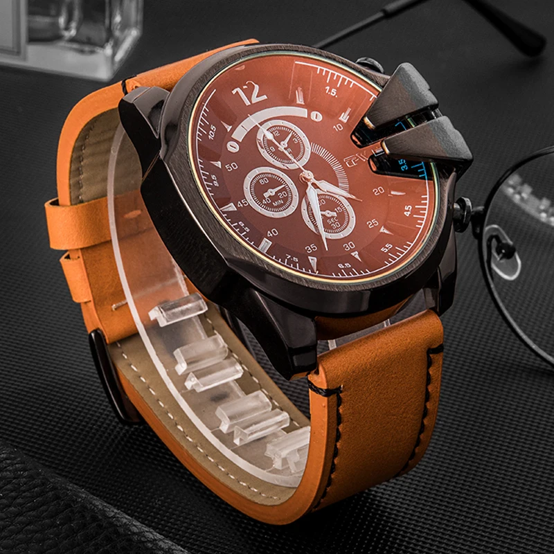 Wholesales Leather Wrist Quartz Watches for Men Custom Logo| Alibaba.com