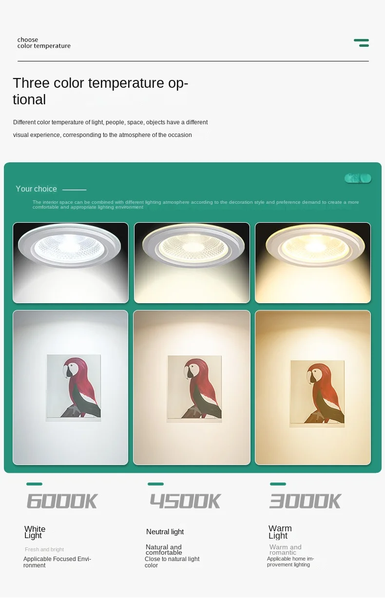 Ingelec Modern Aluminum Recessed Downlight LED Spotlight 3W/5W/7W/9W ...