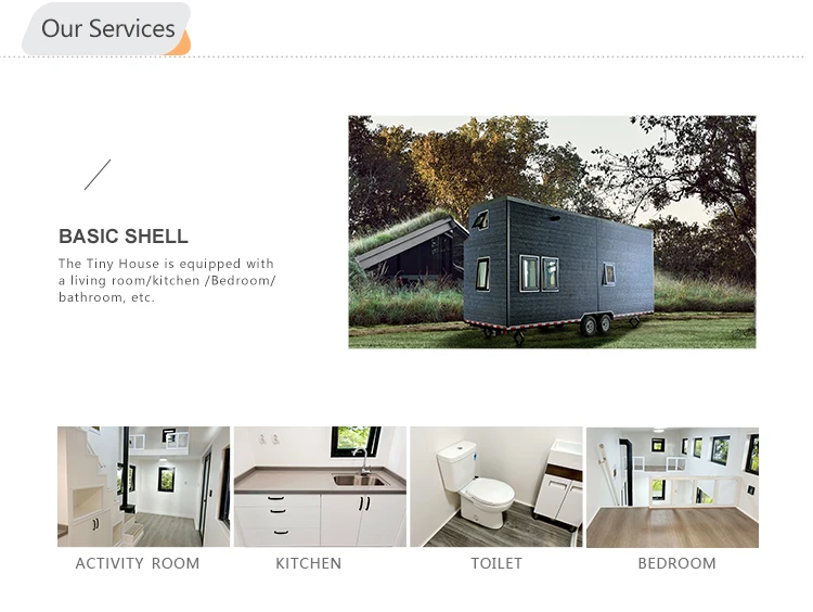 Modern Prefab Mobile Luxury Caravan/tiny House on Wheels