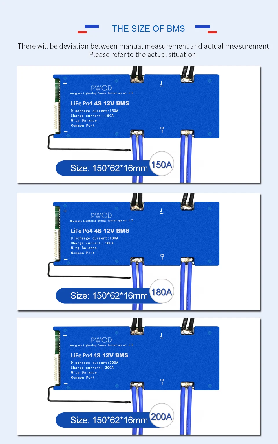 Smart Bms Lifepo4 4s 12v 100a 150a 180a 200a For Diy 12v Battery Pack With Low Temperature ...