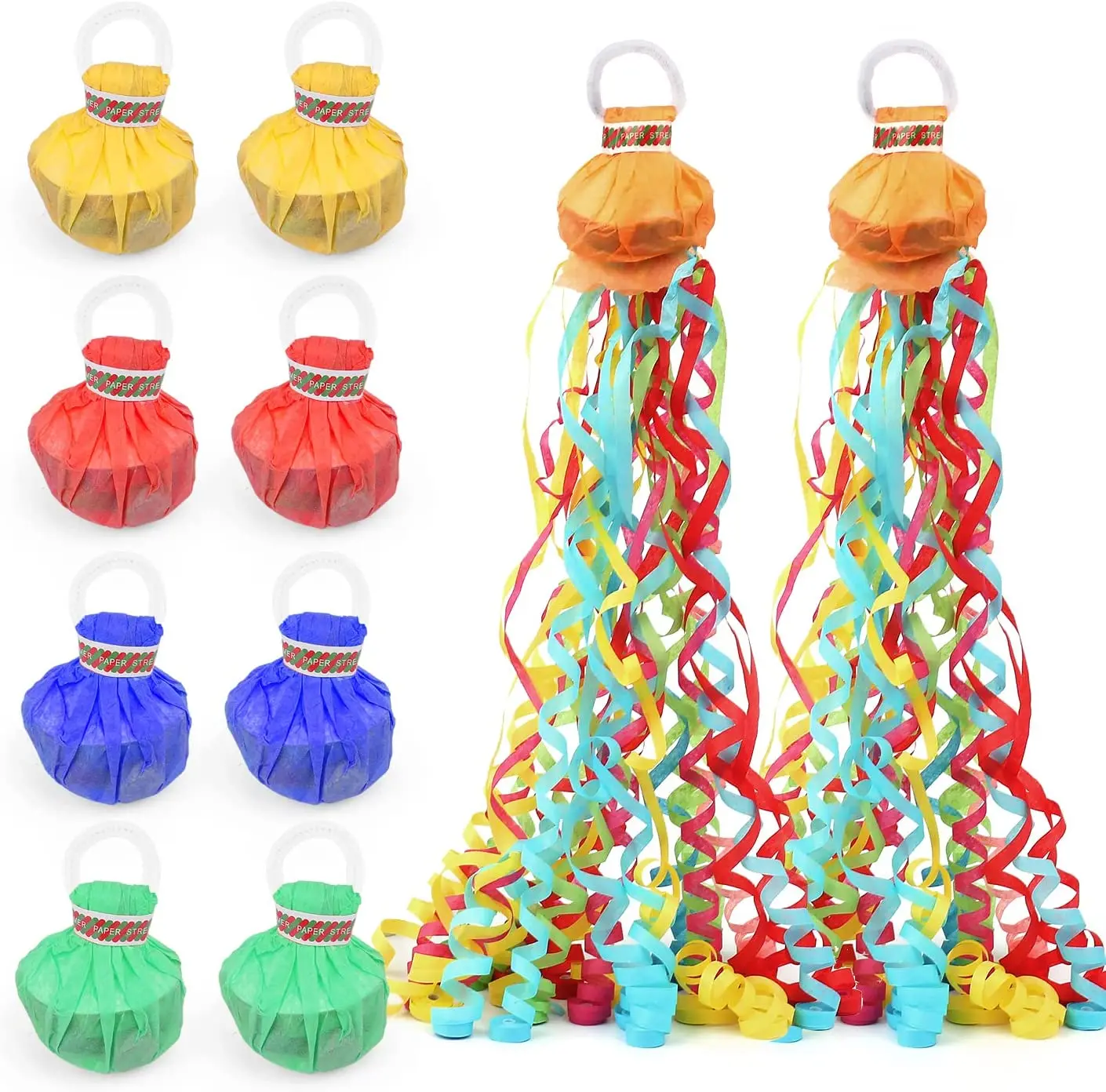 Colorful Celebration Hand Throw Paper Streamers for Parties