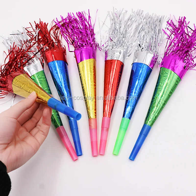 Assorted Foil Party Blowers - Fun Noise Makers for Kids
