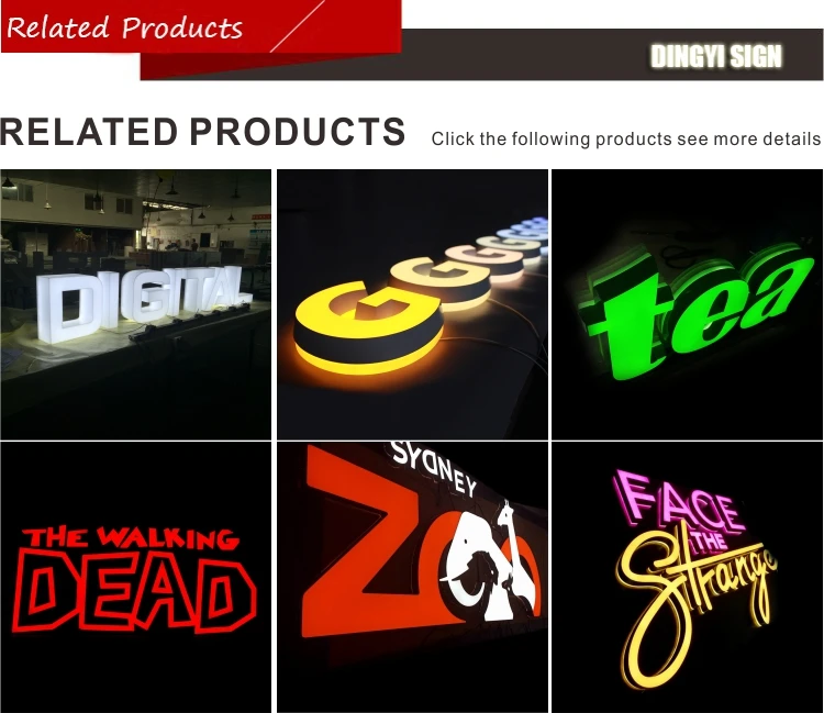 Wholesale LED Lighted Acrylic Alphabet Letter Signs