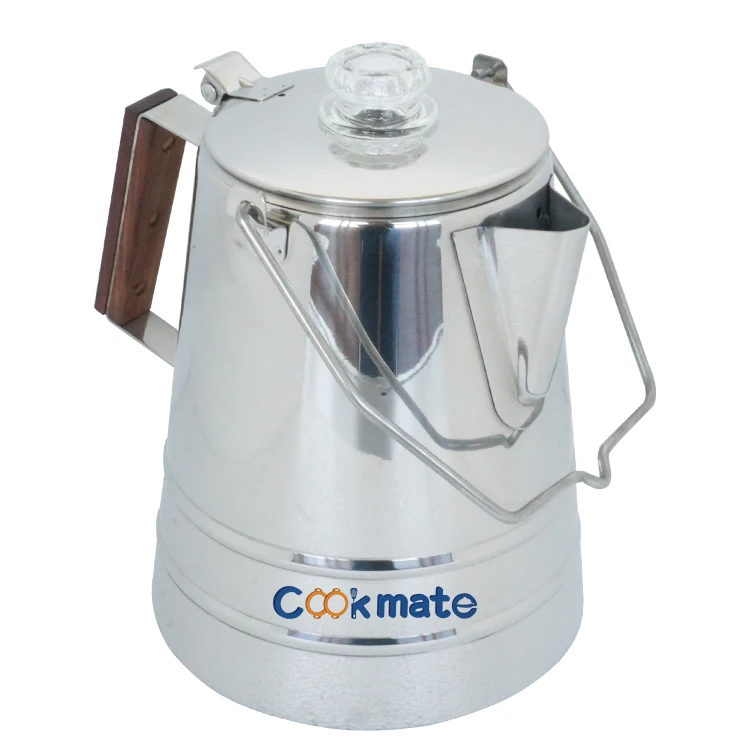 Camping Percolator Coffee Maker - High Capacity & Sustainable