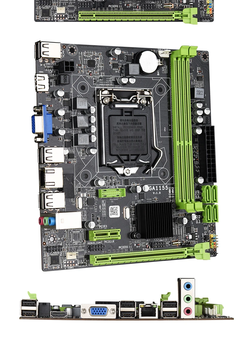 Intel H61 Chipset Socket Lga 1155 Motherboard With Factory Price - Buy ...