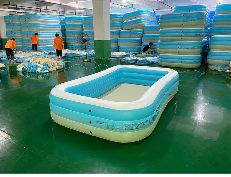 Rectangular Plastic Inflatable Family Swimming Pool For Kids,Adults ...