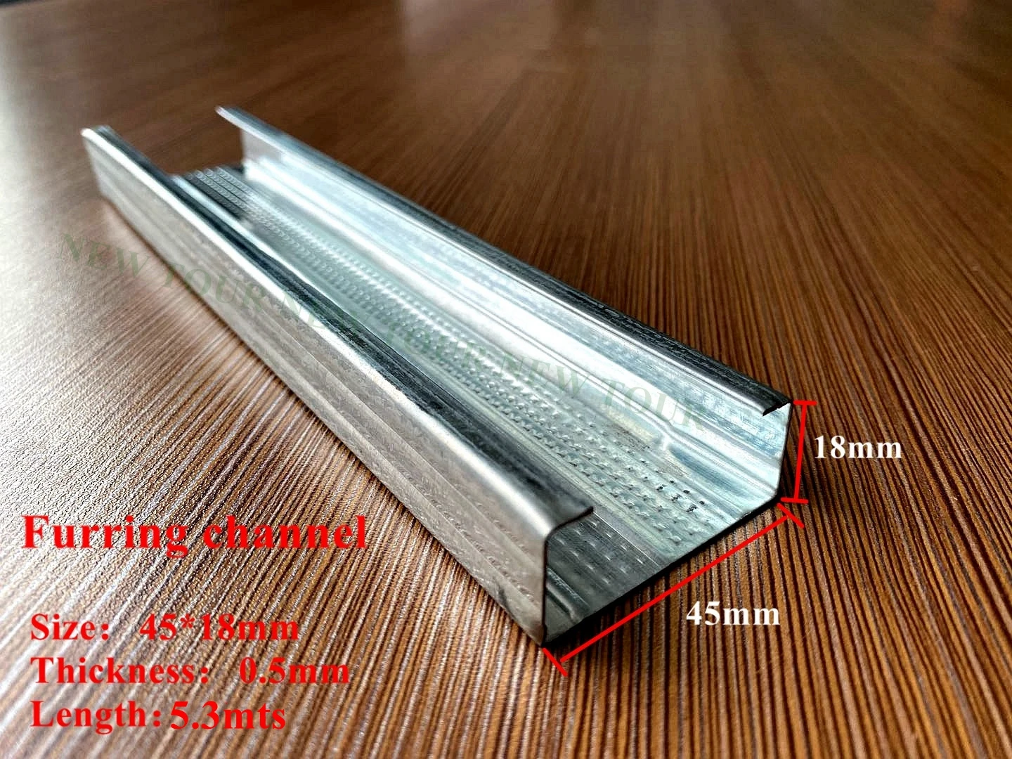 Galvanized Steel Channels for Drywall and Suspended Ceilings