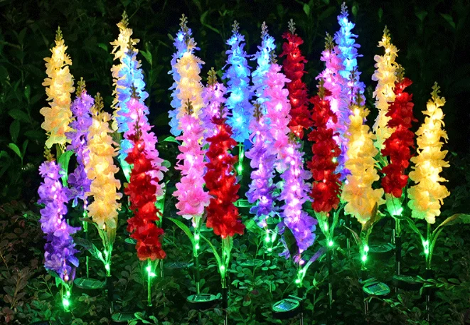 Outdoor Waterproof Decorative 2 Pack 15 Led 29 Inch Plastic Garden ...