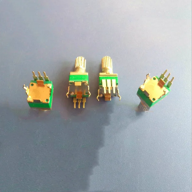 Potentiometers 9mm Pcb Mounting Vertical Pins/ Metal Shaft Knurled 9mm ...