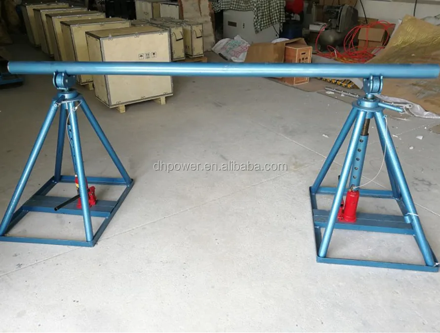 Industrial Steel Hydraulic Jack Support Cable Reel Stand Oem