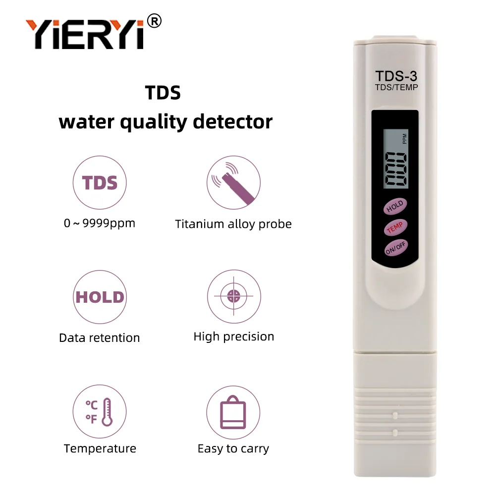 Digital TDS Tds-3 Pen Portable TDS Meter - YIERYI Precision