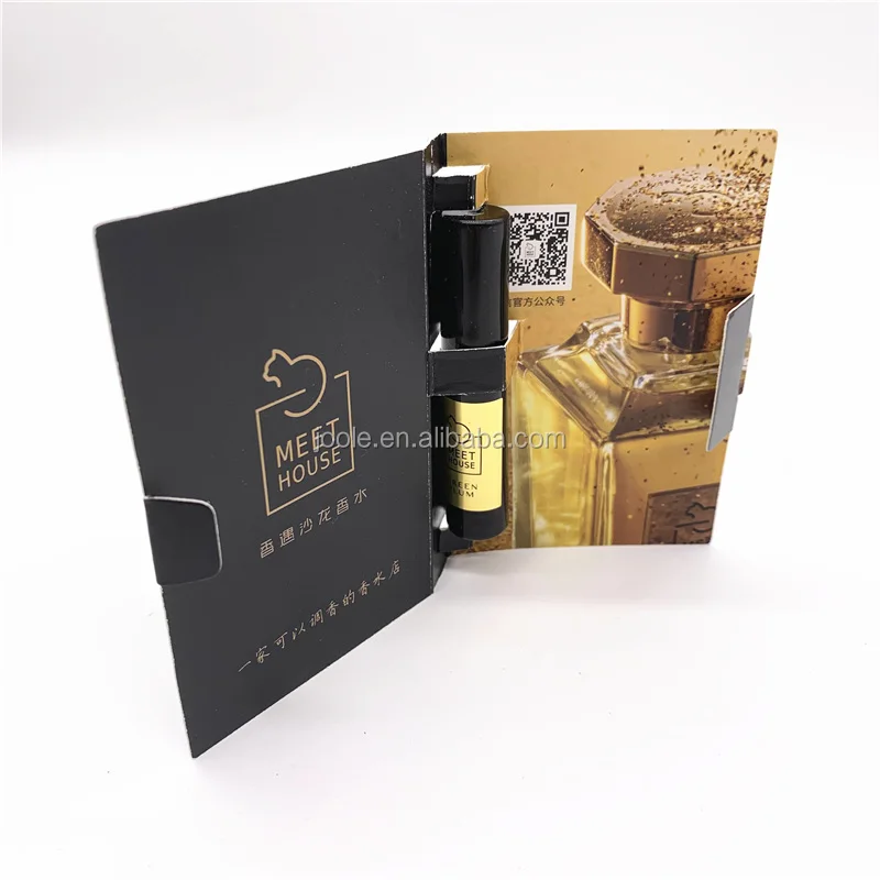 Perfume Cosmetics Sample Packaging - Customized Folding Card