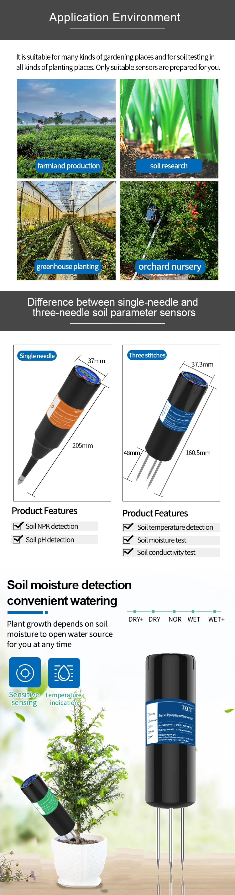 Soil Ec Sensor Portable Measurement Conductivity Tester,Ph Ec Probe ...