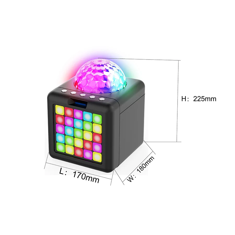 Wholesale Portable Bass High QualityFlashing LED Party Lights Loud ...