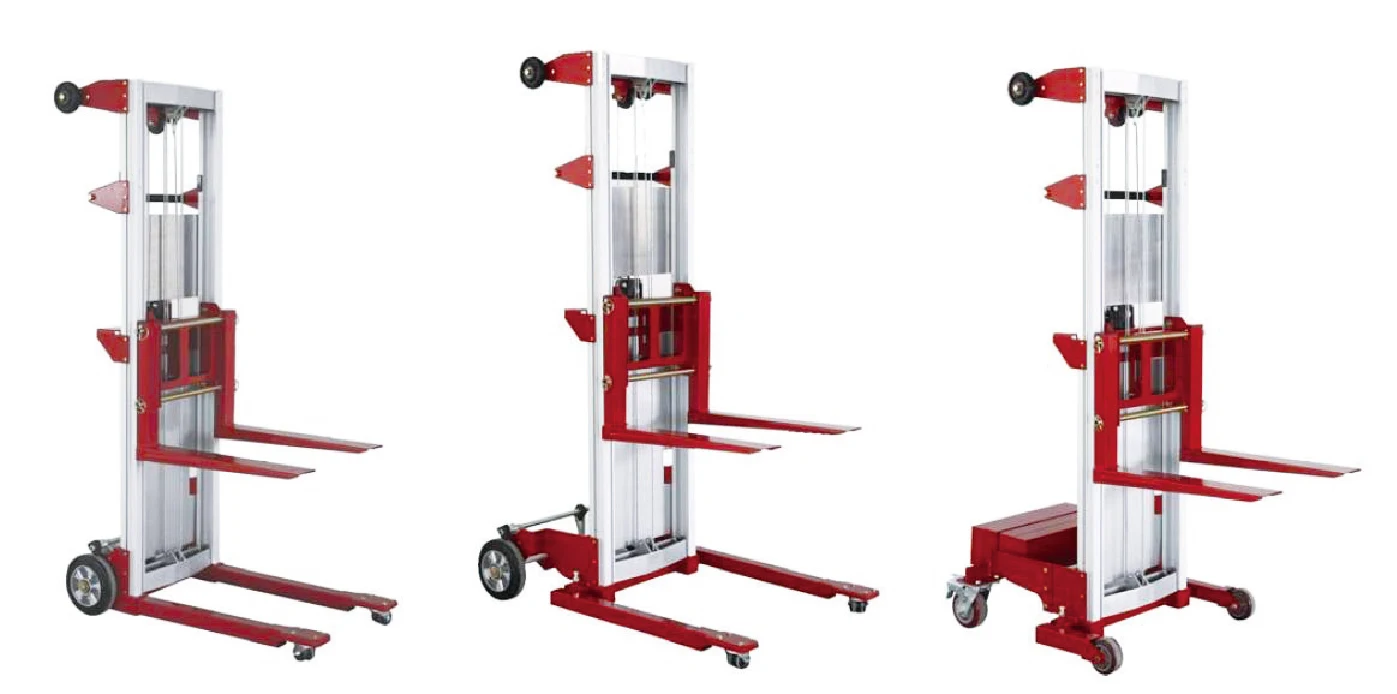 Excellent Quality Mini Aluminum Winch Hand Stacker With 2500mm Lifting ...