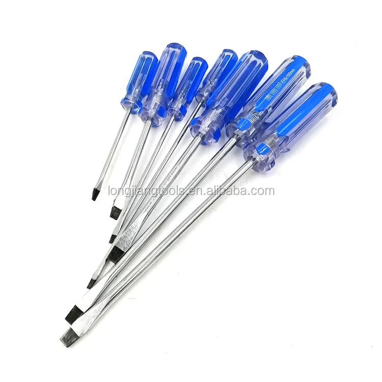 Factory Transparent Clear Plastic Handle Screwdriver With Black Head ...