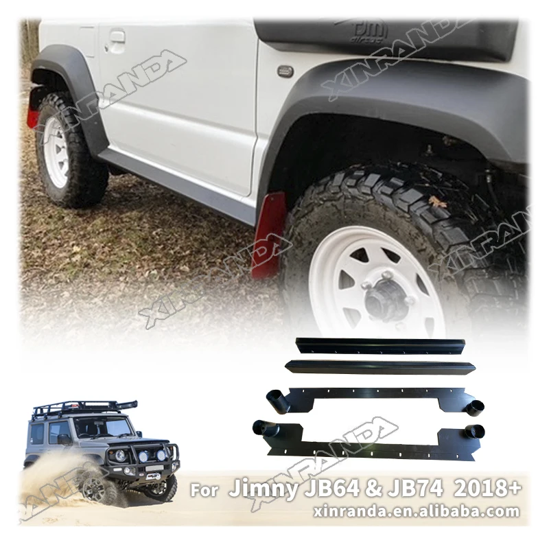 Jimny JB74 Accessories - Side Rocker Panel Slider Protect Bar