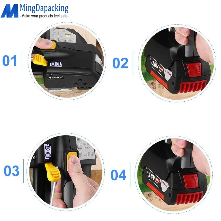 Zapak Zp93 Automatic Pet Battery Strapping Tool Made In Taiwan - Buy ...