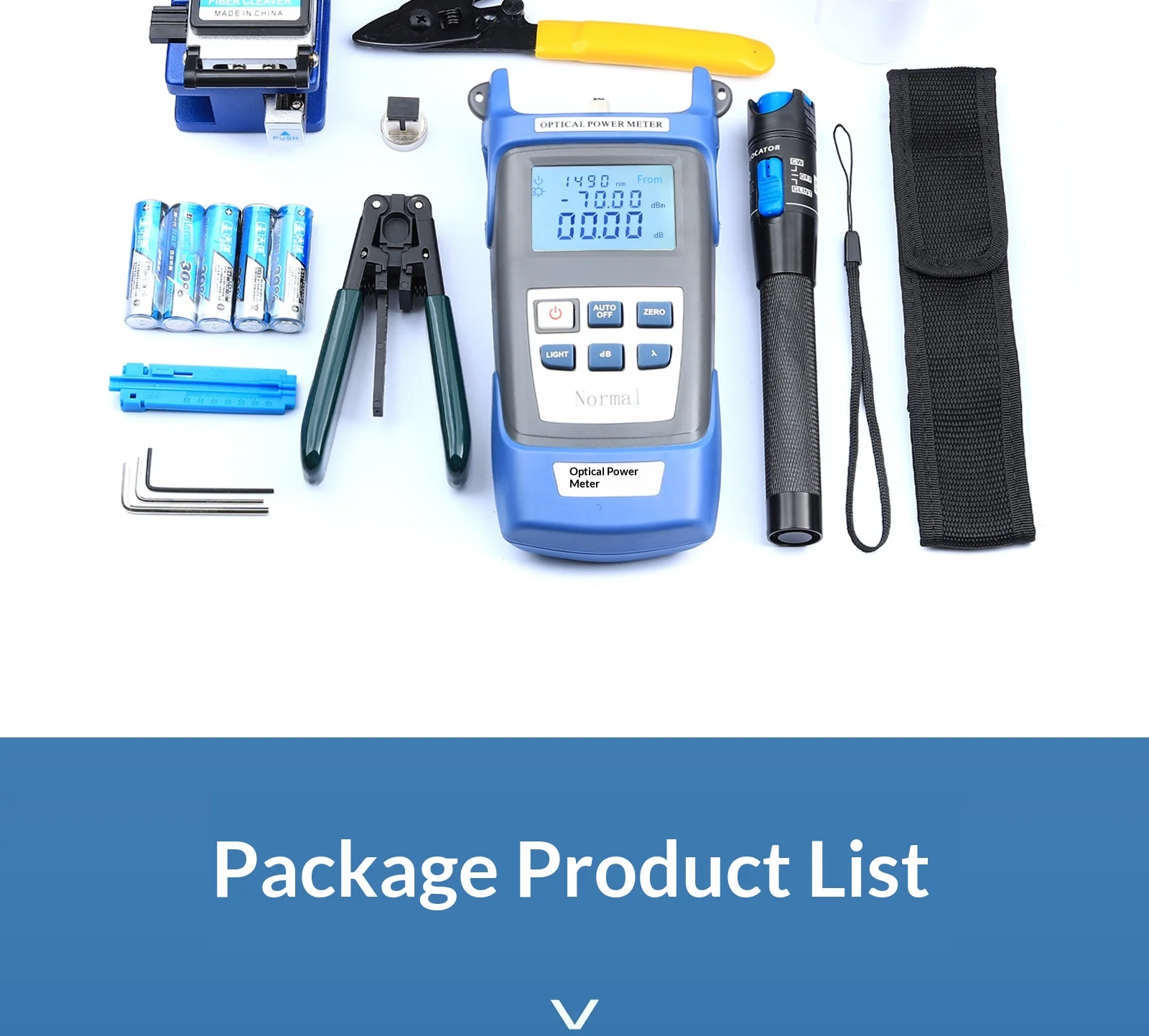 Optical Fiber Tool Kit Fusion Splicer Cold Splice Optical Power Meter ...