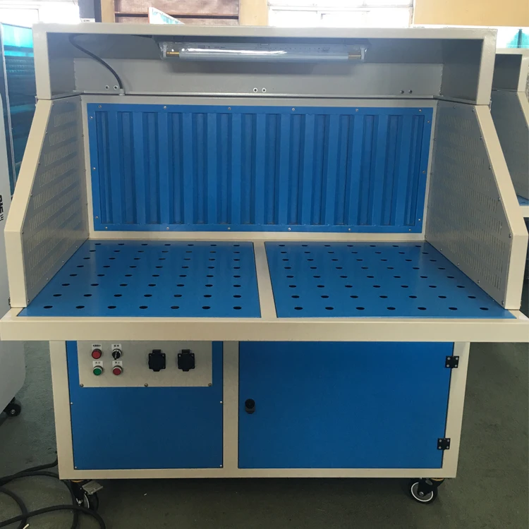 Industrial Downdraft Bench Polishing Machine Dust Collector Work ...