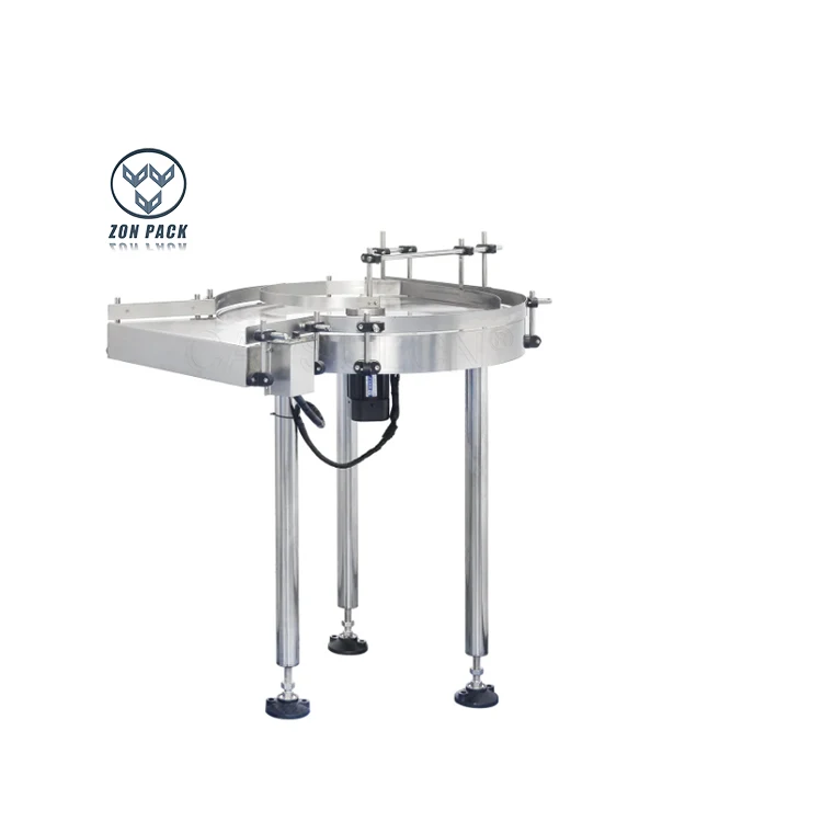 304 Stainless Steel Rotary Table Package Collecting Table For Packing ...