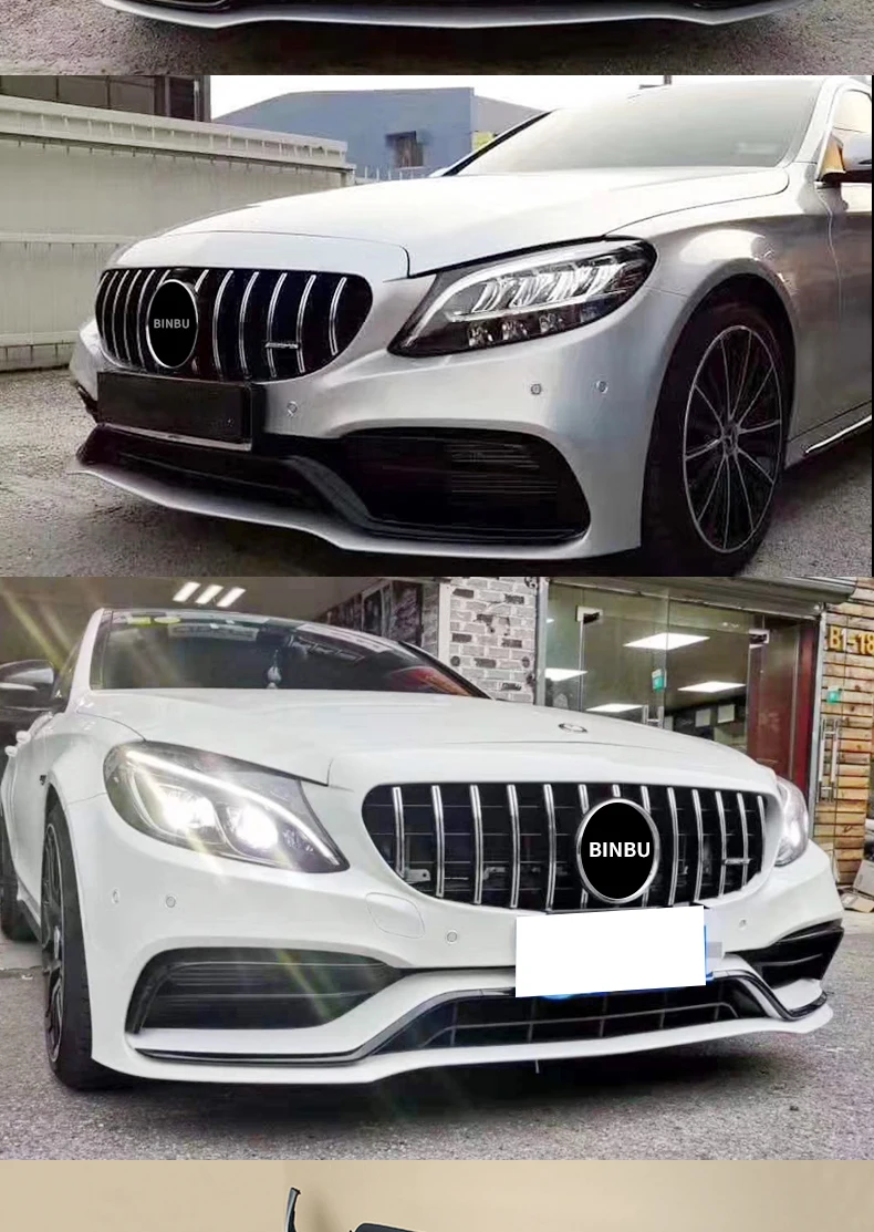 Mercedes Benz C-Class W205 Upgrade - AMG Front Bumper Kit