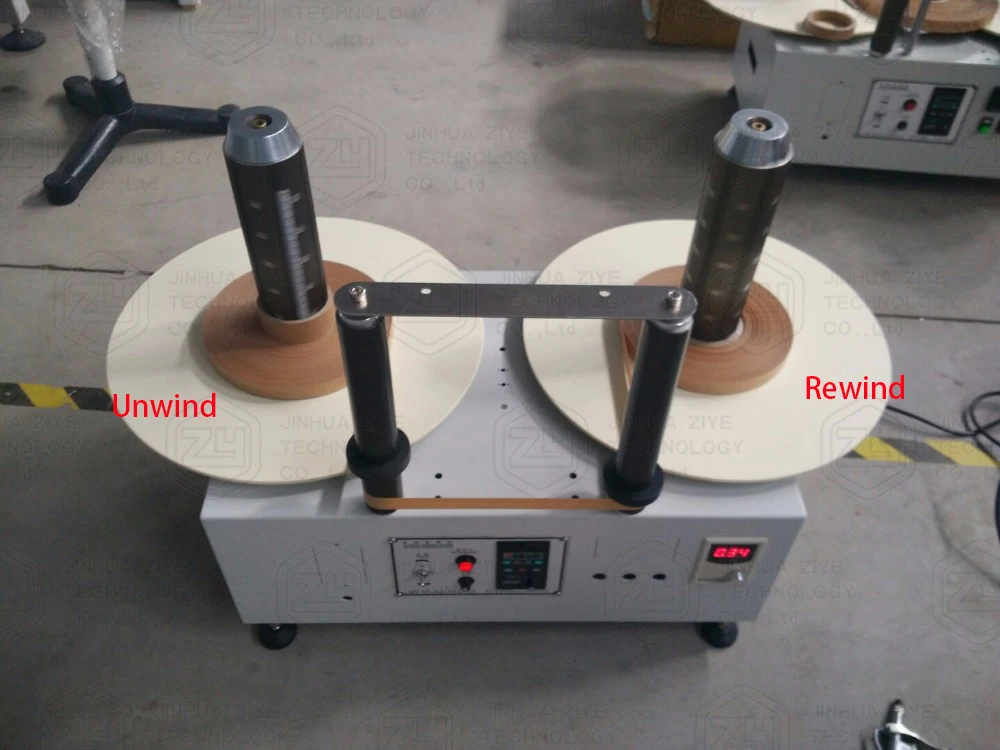 R-450 Adhesive Stick Label Paper Roll Rewinding Rewinder Machine With ...