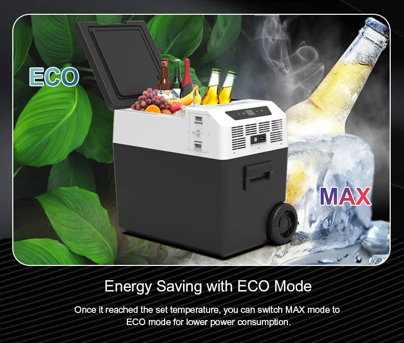 Battery Operated 40l Small Camper Refrigerated 12v 24v Mini Freezer Car ...