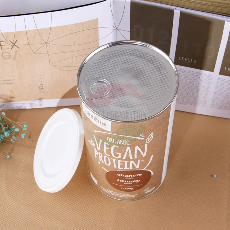 Paper Round Cardboard Packaging Paper Can For Food Airtight - Buy ...