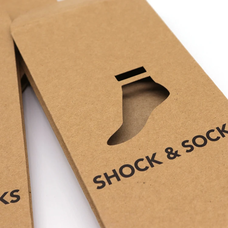 Custom Apparel Box Packaging For Socks Kraft Paper Socks Box - Buy ...