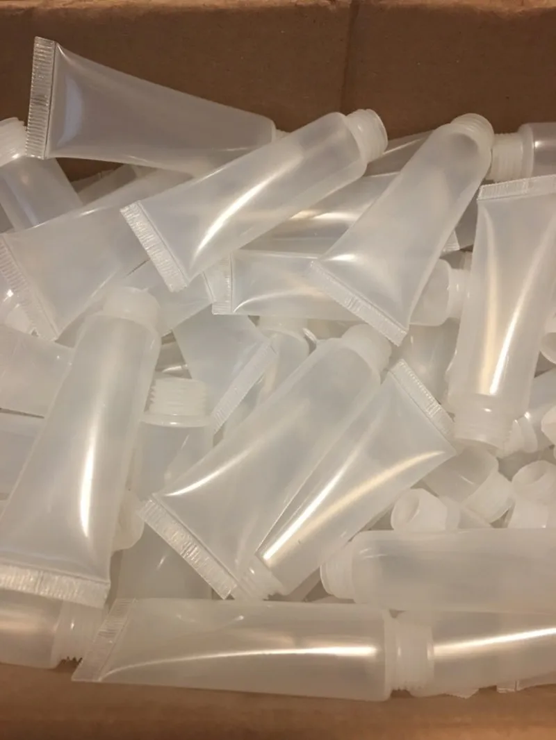 Empty Portable Travel Tubes Squeeze Cosmetic Containers Cream Lotion ...