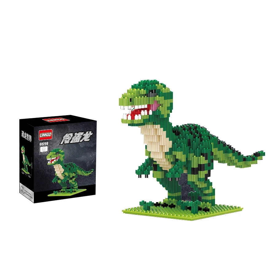 Dinosaur Building Bricks Boy Miniature Small Particles Micro Blocks ...