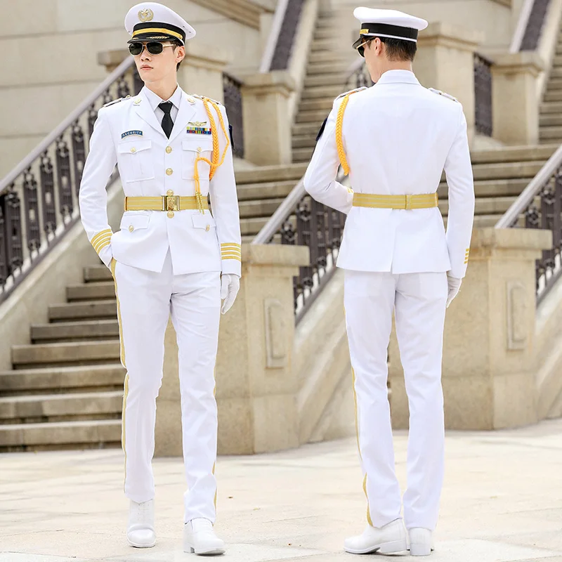 White Ceremony Officer Commander Uniform Safety Guard Ceremonial ...