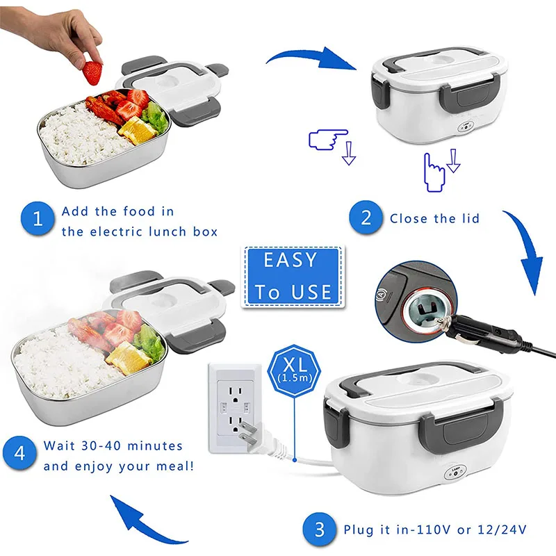 Customized Portable Electric Heater Electric Lunch Box Heater ...