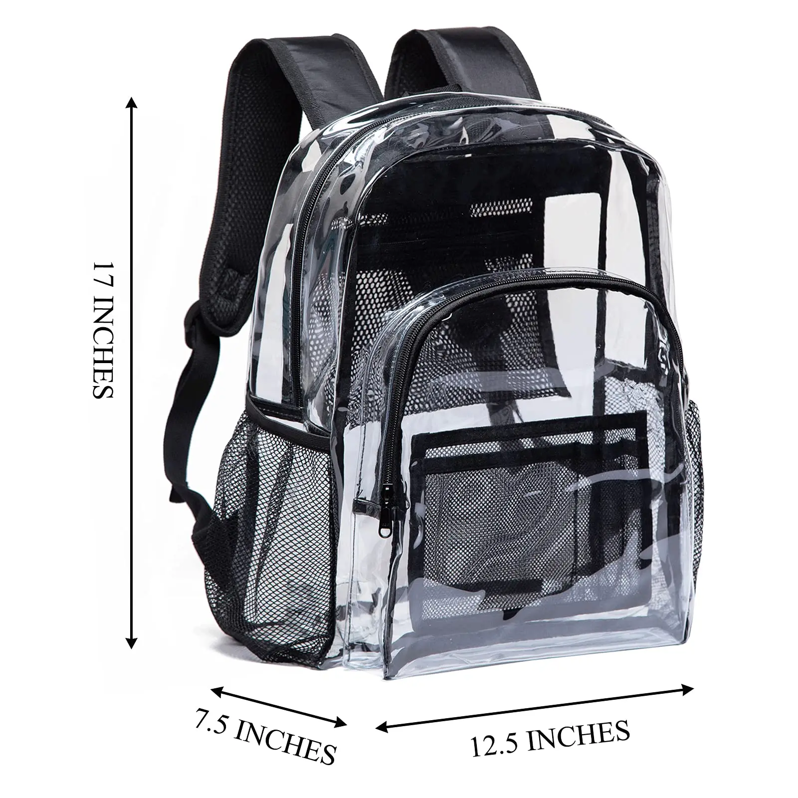 Clear Backpack Heavy Duty PVC - Ideal for College & Work