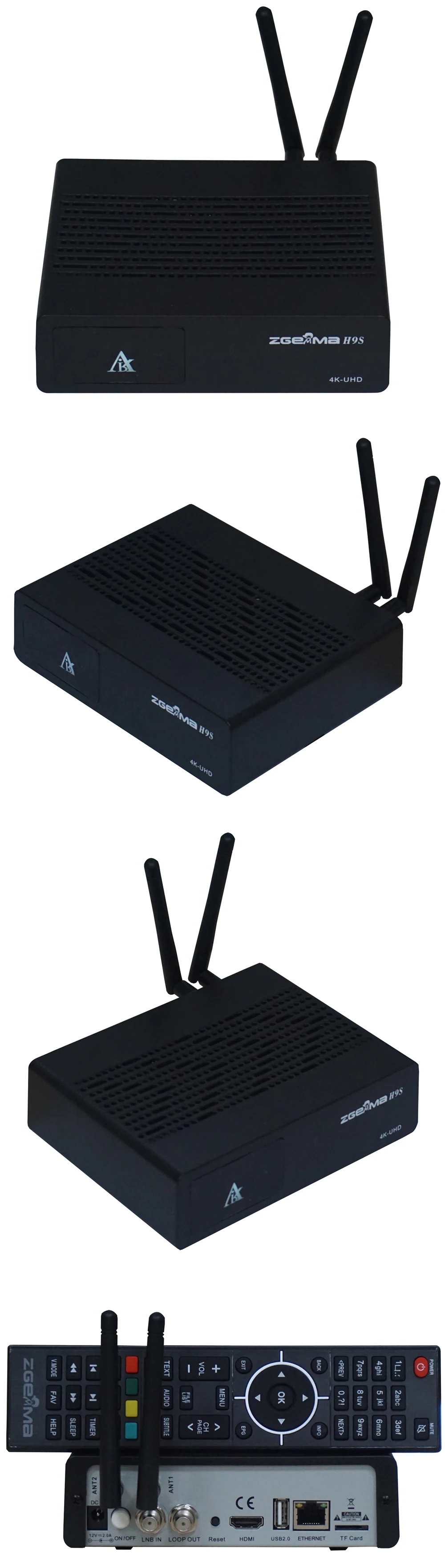 ZGEMMA H9S 4K Satellite TV Receiver - DVB S2X with Wifi